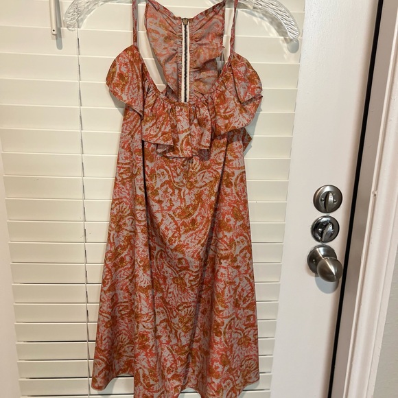 sis sis | Dresses | Orange And Grey Paisley Dress | Poshmark